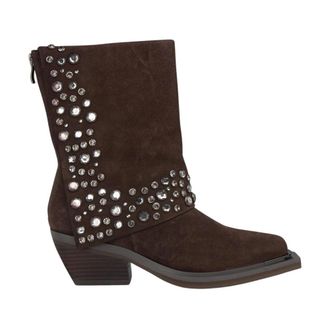 Alma En Pena Nieten Kn&ouml;chelstiefel - - Shoes - Damen - Braun - 40 EU