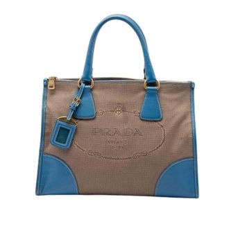 Prada Sac bandouli&egrave;re en toile Pre-owned - Femme - Pre-owned - Bleu - Taille: ONE Size
