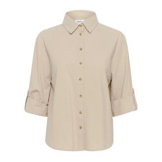 Saint Tropez Femme, Blouses et Chemises, Beige, Taille: 46 FR Chemise ZalindaSZ
