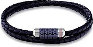 Tommy Hilfiger Jewelry Bracelet pour Homme en Cuir Bleu - 2790326