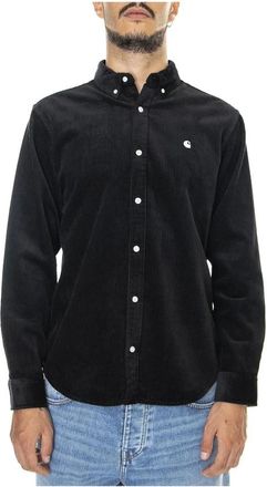 Carhartt Work in Progress Homme, Chemises, Noir, Taille: S Wax Corduroy Shirt