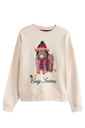 Next Sweater Sweatshirt mit weihnachtlicher Grafik, Hamish (1-tlg)