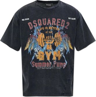 Dsquared2 Homme, Tops, Gris, Taille: M T-shirt avec logo