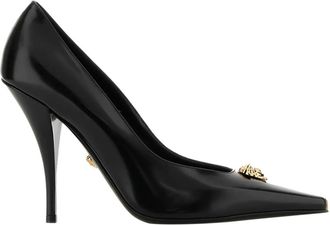 Versace Hohe Schuhe - With Heel Black - Gr. 37,5 (EU) - in Schwarz - f&uuml;r Damen