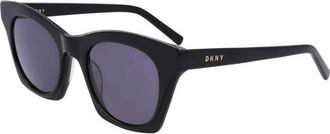 DKNY Dkny, Femme, Accessoires, Noir, Taille: ONE Size Acetate Square Frame Lunettes de soleil