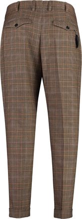 Pantaloni Torino Mens Beige Virgin Wool Trousers