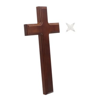 Garneck Holzkreuz Dekorativ F&uuml;r Wand H&auml;ngend Traditionelles Kreuz Aus Holz F&uuml;r Haus B&uuml;ro Langlebige Wanddekoration