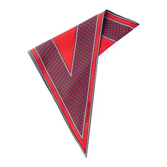 Ferragamo Femme, Accessoires, Rouge, Taille: ONE Size Foulard triangulaire imprimé