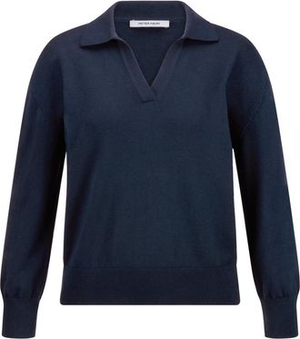 Peter Hahn Polo-Pullover Peter Hahn blau