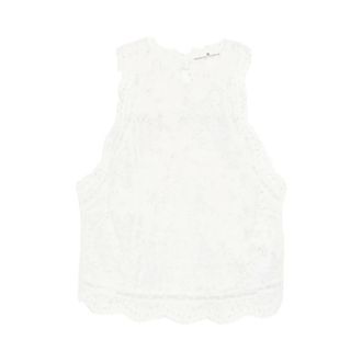 Ermanno Scervino Femme, Tops, Blanc, Taille: 36 FR Top Brod&eacute;