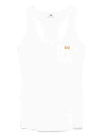 Elisabetta Franchi débardeur nervuré - Blanc