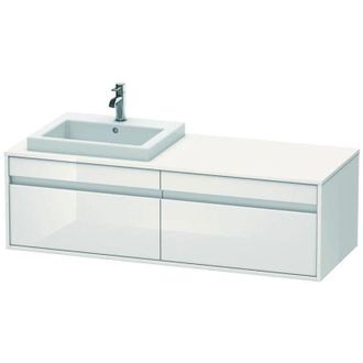Duravit Ketho Waschtischunterschrank wandh&auml;ngend 6797, 2 Ausz&uuml;ge, - Duravit