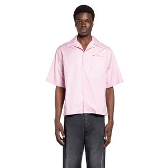 Marni Peeping Logo Bowling Shirt