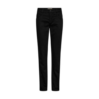Mos Mosh MOS Mosh - Pantalon Naomi Deluxe Jeans Jambe Droite - Femme - Jeans - Noir - Taille: W33