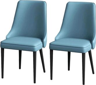 Generic Ergonomischer B&uuml;rostuhl, modischer Leder-Esszimmerstuhl, K&uuml;chenstuhl-Set (2er-Set) mit hochdichtem Schaumstoffpolster, Beistellstuhl