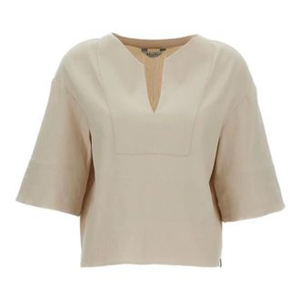 Max Mara Femme, Blouses et Chemises, Beige, Taille: 34 FR Sospiro Blouse
