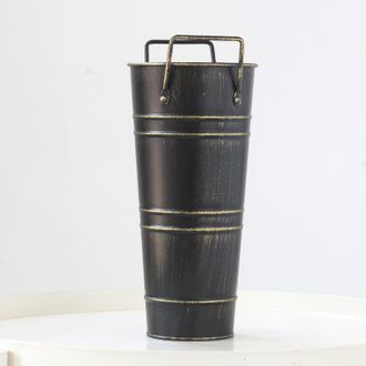 Generic Schirmst&auml;nder Aus Metall - Schirm-Organizer, Beh&auml;lter Und Blumensockel | Retro-Bodensockel Aus Metall, Multifunktionaler Schirmst&auml;nder Mit 2 Schirmeim