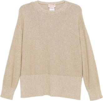 Marina Rinaldi Femme, Pulls, Jaune, Taille: 38 FR Maille ras du cou