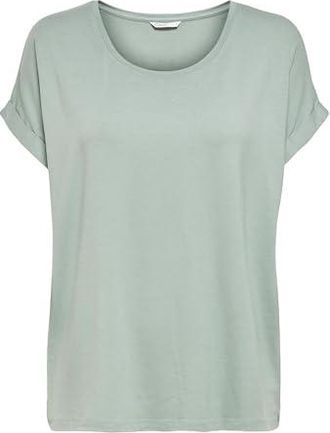 Only Only ONLMOSTER S/S O-Neck Top Noos JRS, T-Shirt Femme, Opacity, Apple Butter/Detail:Melange, Small