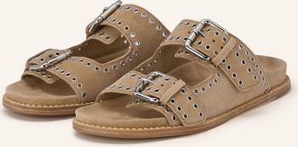 Kennel & Schmenger Pantoletten Mimi Mit Nieten braun