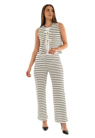 Only Onleva S/L Short Stripe Vest Cs JRS