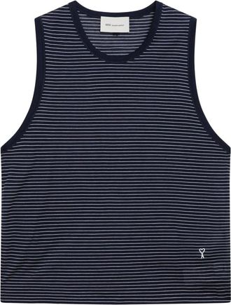 Ami Homme, Tops, Bleu, Taille: L Hauts sans manches