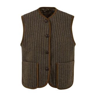 SOLOTRE Weste mit gro&szlig;en Taschen - - Jackets - Damen - Braun - M