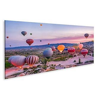 Islandburner Tableau sur Toile Lancement de montgolfi&egrave;res color&eacute;es dans Le Parc National de G&ouml;reme, Cappadoce, Cadre Affiche Poster Murale Tableaux