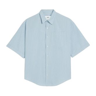 Ami Boxy Shirt - - Shirts - Herren - Blau - M