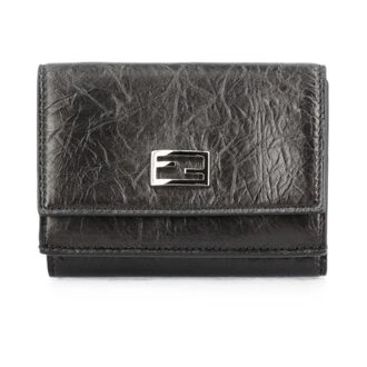 Fendi Mini Trifold Vitello Jamie - - Accessories - Damen - Schwarzk - ONE SIZE