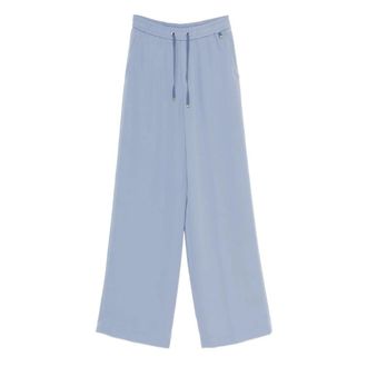 Herno Drawstring Palazzo Pants - - Trousers - Damen - Blau - M