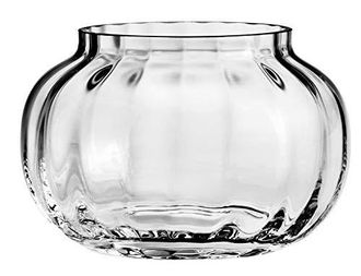 Holmegaard Teelichthalter &Oslash;9.5 cm Primula aus mundgeblasenem Glas, grau