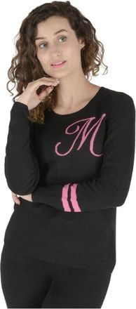 Dee Ocleppo Femme, Pulls, Noir, Taille: 40 FR Pull ras du cou en cachemire