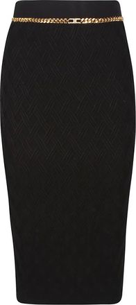 Elisabetta Franchi Femme, Jupes, Noir, Taille: 40 FR Jupe Midi