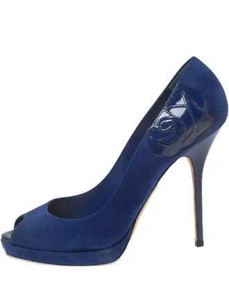 Dior escarpins à plateforme 100 mm - Bleu