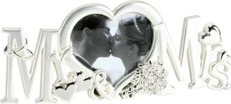 Widdop and Co Mr & Mrs Hochzeitsrahmen, Silber (versilbert), Rechteckig, 1 Count