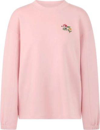 Marc Cain T-shirt &agrave; manches longues avec imprim&eacute; - Femme - Sweatshirts et sweats &agrave; capuche - Rose - Taille: 42 FR