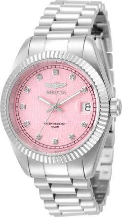Invicta Specialty 51041 Damenuhr - Quarzwerk - Edelstahl mit pinkfarbenem Zifferblatt - 36 mm