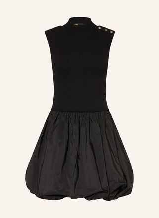 Maje Kleid Im Materialmix schwarz