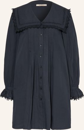 Barbour Kleid Mit Spitze blau