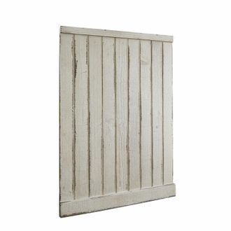 Loberon Paneel Lia, Charmantes Vintage-Flair, Dezenter Shabby-Chic, Antik-Finish, Wanddekoration, Wandobjekt, Kiefernholz, antikwei&szlig;