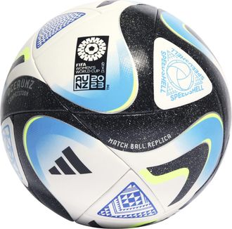 adidas Unisex Ball (Thermal-Bonding) Oceaunz Competition Football, Top:White/Collegiate Navy/Bold Blue/Bright Blue Bottom:Lucid Lemon F23/Silver Met., HT9016