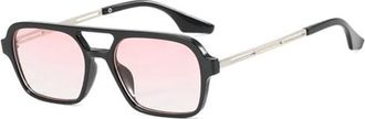 Generic Lunettes De Soleil À Monture Carrée Tendance For Hommes Et Femmes, Polarisées, For Lextérieur, La Conduite, Les Vacances À La Plage(Pink)