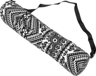 IFUNDOM Canvas Yogatasche für Yogamatten mit Großem Fassungsvermögen Schultergurt und Seitentasche Langlebige Sporttasche für Yoga Matte Aufbewahrung und Zube