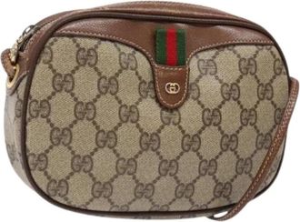 Gucci Pre-owned Toile sacs-gucci - Femme - Pre-owned - Beige - Taille: ONE Size