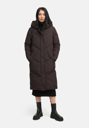 Marikoo Winterjacke Teonaa langer Winter Mantel gesteppt