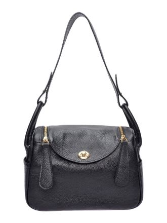 Luisa Vannini Schwarz Rindsledertasche