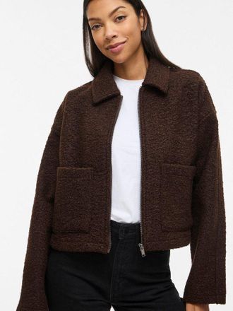 Vila Kurzjacke VIJADAS ZIPPER JACKET - NOOS Kunstfaser