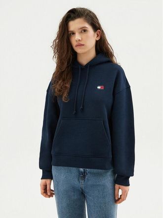 Tommy Jeans Sweatshirt Badge DW0DW19414 Dunkelblau Boxy Fit