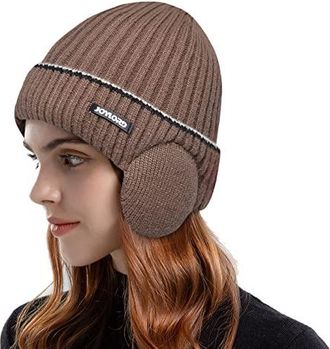 Generic Chapeau tricot&eacute; en laine chaude faite &agrave; la main pour femme - Coupe-vent - Pour gar&ccedil;ons, a, Taille unique
